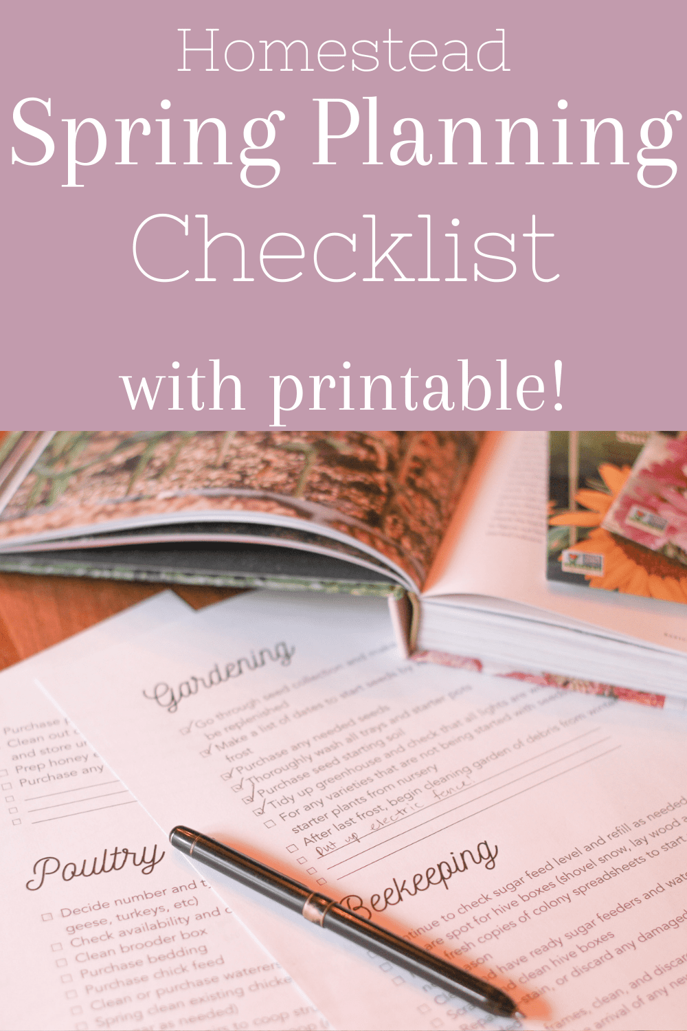 Spring Planning Checklist - Rosehips & Honey