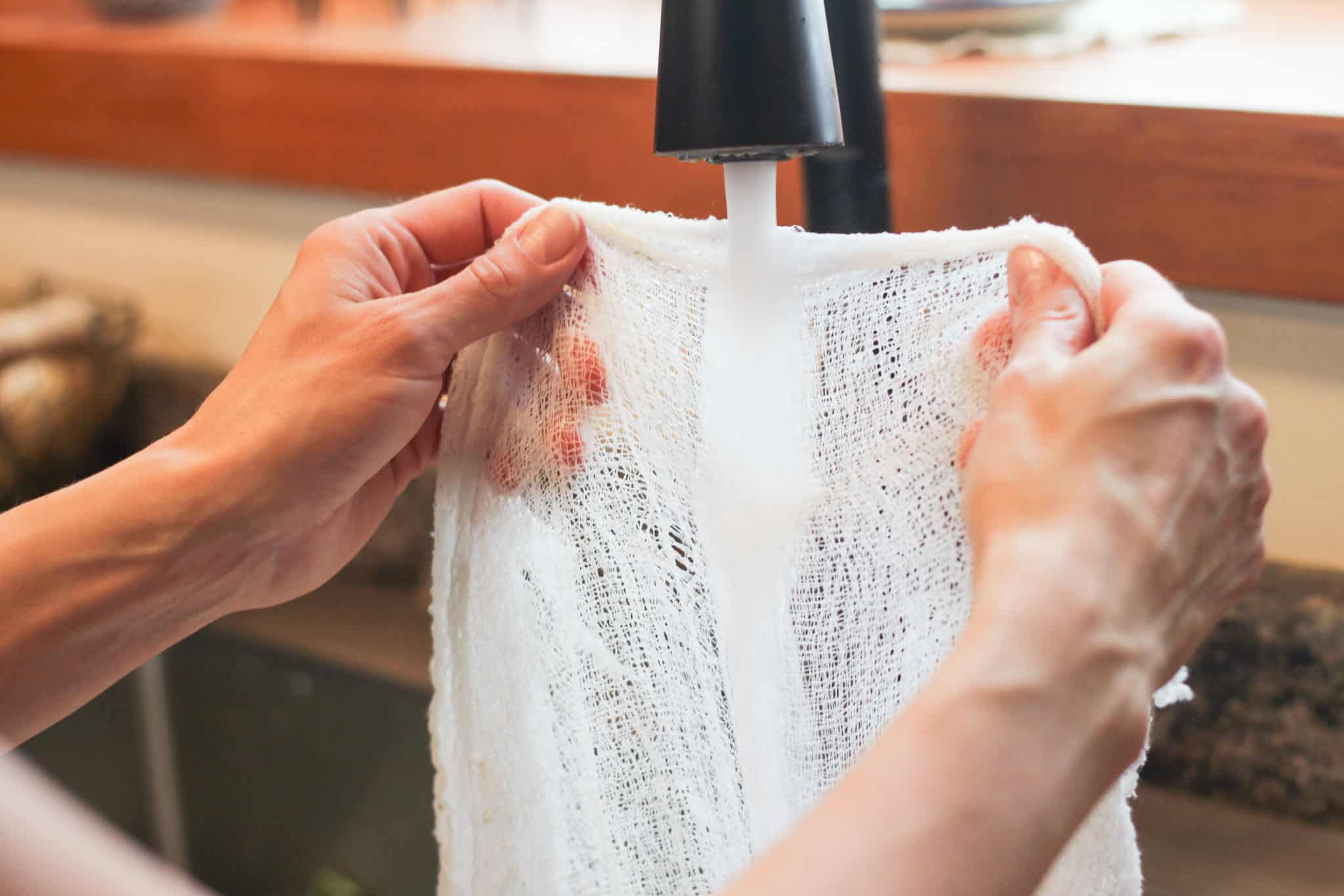 How to Clean Cheesecloth - Rosehips & Honey