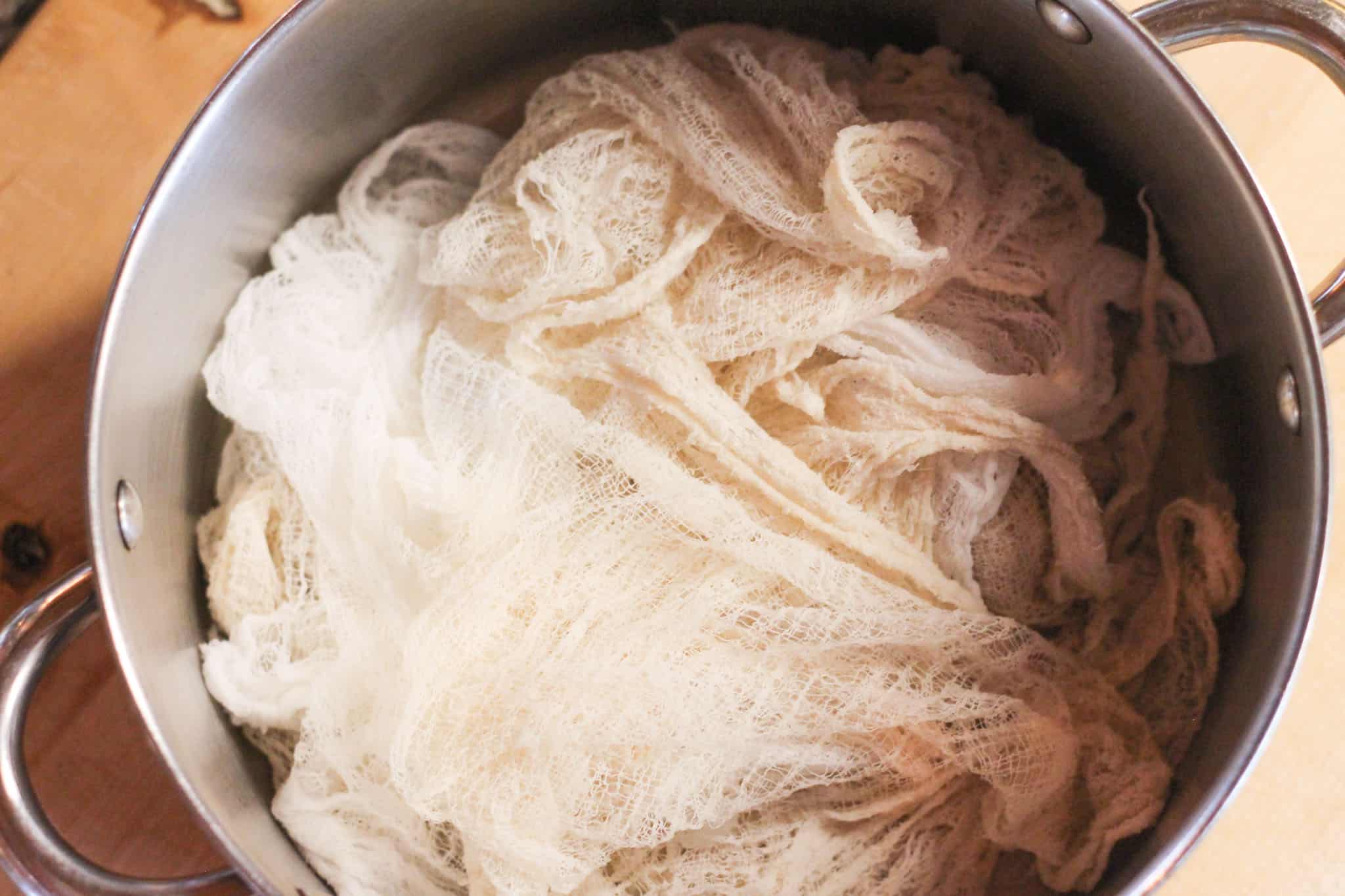 How to Clean Cheesecloth - Rosehips & Honey